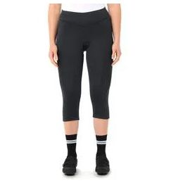 Fahrradhose Vaude "WOMEN'S MATERA 3/4 TIGHTS", Damen, Gr. 44, N-Gr, schwarz, Obermaterial: 74% Polyester, 26% Elasthan, Hosen Fahrradhose, f&uuml;r vielseitige Sport- und Outdooraktivit&auml;ten, bequemer Sitz