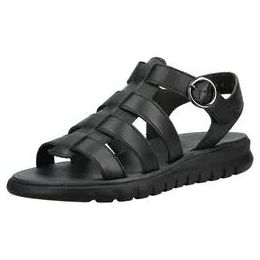 Riemchensandale Paul Green "Paul Green Sandalen Lederimitat", Damen, Gr. 37, schwarz, Lederimitat, Schuhe Riemchensandale