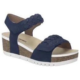 Sandale Josef Seibel "Quinn 22, ocean", Damen, Gr. 40, blau (ocean), Obermaterial: 100% Rindsleder Leather cow., Schuhe Sandale