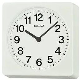 Wanduhr Seiko, wei&szlig;, Wanduhren, B/H/L: 6,1cm x 19,5cm x 19,5cm, Wanduhr, Quarzuhr, Arbeitszimmer, B&uuml;ro, Esszimmer, K&uuml;che, Wohnzimmer