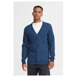 Strickjacke Blend "BHDan", Herren, Gr. XXL, blau (marineblaus), Feinstrick, 70% Viskose, 30% Nylon, unifarben, normal normal, V-Ausschnitt, Strickjacken Strickjacke, Komfortabler Cardigan mit Kn&ouml;pfen.