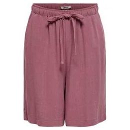 Shorts Only "ONLSIESTA MW PULL-UP LIN BL SHORTS NOOS", Damen, Gr. XS, N-Gr, rose braun, Jersey, Obermaterial: 80% Viskose, 20% Leinen, unifarben, loose fit kniefrei, Hosen Shorts, loose fit, Jersey, Viskosemischung, elastischer Bund, unifarben