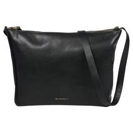 Umh&auml;ngetasche Burkely "Burkely Taschen Leder", Damen, Gr. onesize, schwarz, Leder, Taschen Umh&auml;ngetasche