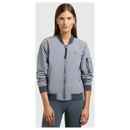Bomberjacke Khujo "DENZ", Damen, Gr. L, misty blau, Web, 100% Nylon, regular fit, eingesetzt angesetztes B&uuml;ndchen, Jacken Bomberjacke