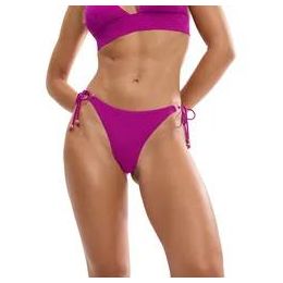 Bikini-Hose Triumph "Summer Sunset Brazilian", Damen, Gr. 44, N-Gr, raspberry juice, Glitzergarne;Microfaser, Obermaterial: 70% Polyamid, 16% metallisierte Fasern, 14% Elasthan, Badehosen Bikini-Hose, verstellbare Seitenb&auml;nder mit Metallperlen, Glitzergarn