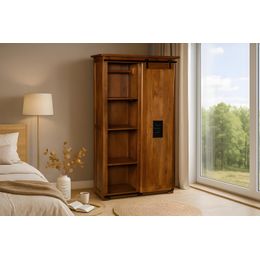 Kleiderschrank Libro / Akazie nussbaumfarben / 100 cm