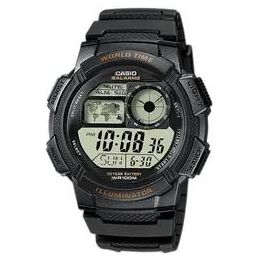 Chronograph "AE-1000W-1AVEF", schwarz, Casio TIMELESS COLLECTION, Armbanduhren, Herren, Chronograph, Quarzuhr,Armbanduhr,Herrenuhr,Digitaluhr, bis 10 ar wasserd.,Weltzeit