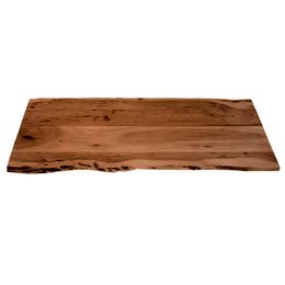 Tischplatte CURT / Akazie nussbaumfarben / 140x60