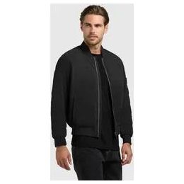 Blouson Khujo "TAWAS", Herren, Gr. S, schwarz, Web, 70% Baumwolle, 30% Nylon, unifarben, regular fit h&uuml;ftlang, eingesetzt angesetztes B&uuml;ndchen, Jacken Blouson