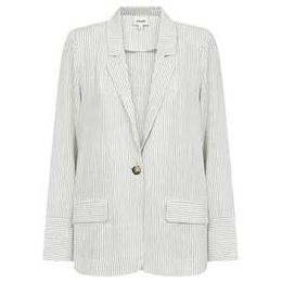 Blusenblazer WASABI CONCEPT "Wasabi Concept Blazer WA-SANILLA 2", Damen, Gr. 50-52, 1100c sanftes wei&szlig; combi, Obermaterial: 70% Viskose, 30% Leinen, Blazer Blusenblazer