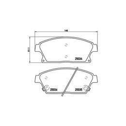 MAGNETI MARELLI Bremsbelagsatz, Scheibenbremse 363700459077 vorne rechts links f&uuml;r GENERAL MOTORS BUICK (SGM) VAUXHALL OPEL CHEVROLET 95530017 955161