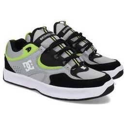 Skateschuh DC Shoes "Kalynx Zero", Herren, Gr. 8(40,5), grau, schwarz, lime, Obermaterial:Obermaterial: Leder (Kuh) / Futter: Textil / Au&szlig;ensohle: Gummi;, Schuhe