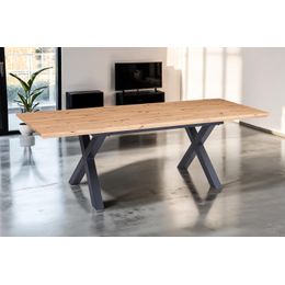 Esstisch BIRD / 180x90 / X-Gestell Schwarz