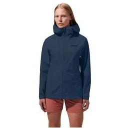 Funktionsjacke Berghaus "W DELUGE PRO 3.0 JKT", Damen, Gr. M, hale navy, Obermaterial: 100% Polyester, Jacken Funktionsjacke, wasserdichtes Hydroshell-Gewebe, atmungsaktiv