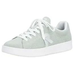 Plateausneaker Rieker SPORT, Herren, Gr. 43, mint, Textil, unifarben, Schuhe Plateausneaker, Slip-on Sneaker, Halbschuh, Freizeitsneaker mit aufgesetzter Schn&uuml;rung