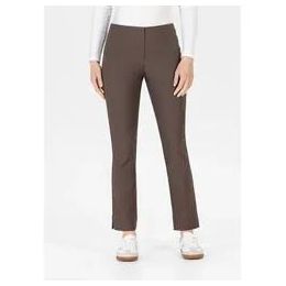 Schlupfhose Stehmann "Ina", Damen, Gr. 50, N-Gr, espresso, Web, Obermaterial: 76% Viskose, 21% Polyamid, 3% Elasthan, Basic, Basic schmal kn&ouml;chellang, Hosen Schlupfhose, innen w&auml;rmend angeraut