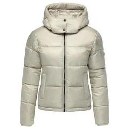 Steppjacke Ragwear "Roobie II", Damen, Gr. XS (34), hellgrau, Obermaterial: 100% Polyester. Innenfutter: 100% Polyester. Wattierung: 100% Polyester, gerade h&uuml;ftlang, hoch geschlossener Ausschnitt, &Auml;rmel ohne &Auml;rmelschlitz Rippstrickb&uuml;ndchen, Jacken Steppjacke, Matt gl&auml;nzende Damen Winterjacke mit Kapuze