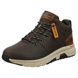 Sneaker Dockers BY GERLI "Dockers by Gerli Sneaker Lederimitat", Herren, Gr. 41, dunkelbraun, Lederimitat, Schuhe Sneaker