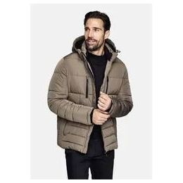 Outdoorjacke NEW CANADIAN "dry iQ", Herren, Gr. 58, beige (taupe), 100% Polyester, unifarben, normal, ohne Ausschnitt, Jacken Outdoorjacke, mit Fleece-Einsatz am Innenkragen