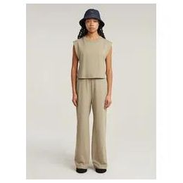 G-Star Raw Jumpsuit G-STAR "Double Layer Wide Leg Jumpsuit", Damen, Gr. XXS, Normalgr&ouml;&szlig;en, light toggee, Obermaterial: 100% Baumwolle, Overalls Jumpsuit
