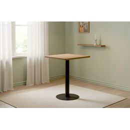 Bistrotisch EMILE / 60x60 / S&auml;ulen-Gestell rund Schwarz