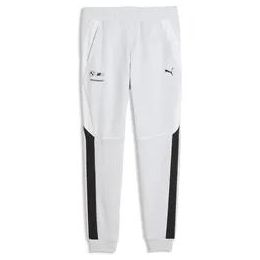Sporthose Puma "BMW M MOTORSPORT Sportswear Hose Herren", Herren, Gr. L, Normalgr&ouml;&szlig;en, silber mist gray, Obermaterial: 68% Baumwolle, 32% Polyester. Obere Applikation: 72% Baumwolle, 28% Polyester. Einsatz: 72% Baumwolle, 28% Polyester. Seitentasche &ndash; Oben: 100% Baumwolle. Seitentasche &ndash; Unten: 32% Polyester, 68% Baumwolle, unifarben, regular fit, Hosen Sporthose