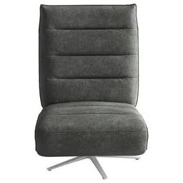 Sit & More TV-Sessel SIT & MORE "Eve", dunkelgrau, B:80cm H:109cm T:98cm, 100% Polyester, Sessel, mit Herz-Waage und 2 Motoren, Bedienfelder im Sitz