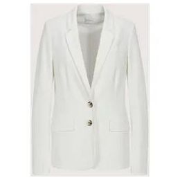 Madeleine Mode Jackenblazer MADELEINE "Blazer Langer Jersey-Blazer", Damen, Gr. 42, wei&szlig;, Obermaterial: 65% Viskose CV. 30% Polyamid PA. 5% Elasthan EL., Modern, normal, Blazer