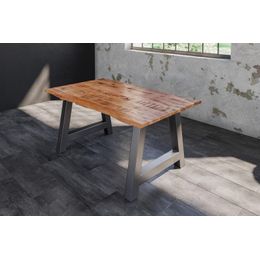 Baumkantentisch DORA / 160x85 / A-Gestell Silber