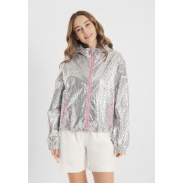 Frieda & Freddies New York Trainingsjacke FRIEDA & FREDDIES "Jacket / May", Damen, Gr. 38, silber, 100% Polyamid, ohne Ausschnitt, Jacken Trainingsjacke