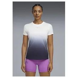 Trainingsshirt Puma "W X HYROX POLY GRAPHIC TEE", Damen, Gr. S, Puma wei&szlig;, deep plum, Jersey, Obermaterial: 100% Polyester, regular fit normal, Rundhals, Shirts, Regular Fit, kurze &Auml;rmel, f&uuml;r Fitness, atmungsaktives Material