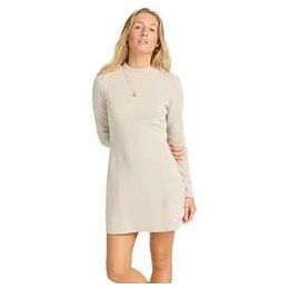 Minikleid Billabong "Everleigh Mock", Damen, Gr. XXL, US-Gr&ouml;&szlig;en, cobblestone, Obermaterial: 57% Walkfrottier, 43% Microfaser;, Kleider Minikleid