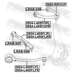 FEBEST Trag-/F&uuml;hrungsgelenk 2920-RRIVUF vorne rechts links f&uuml;r LAND ROVER LR113261 DPLA3084CA LR113262