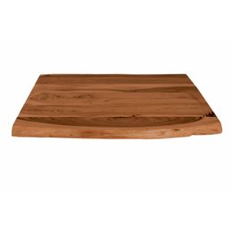 Tischplatte CURT / Akazie nussbaumfarben / 60x60