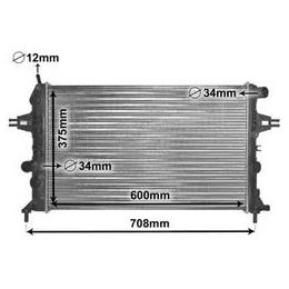 Van Wezel K&uuml;hler, Motork&uuml;hlung 37002296 f&uuml;r GENERAL MOTORS OPEL 1300257 95520913 93277988