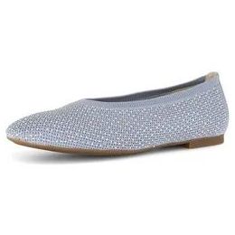 Ballerina Gabor "Eleganter Ballerina", Damen, Gr. 38, blau, Schuhe Ballerina