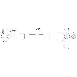ATE Bremsschlauch 83.7188-0446.3 vorne rechts links f&uuml;r FORD JAGUAR C2S46536 1S71-2078-AC 1S71-2078-AB