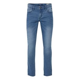 5-Pocket-Jeans Blend "BHPico", Damen, Gr. 33, L&auml;nge 32, denim middleblau, Jeans, 98% Baumwolle, 2% Elasthan, unifarben, skinny fit lang, Jeans 5-Pocket-Jeans, Jeanshose mit tiefem Bund und schmalem Bein - Cirrus Fit