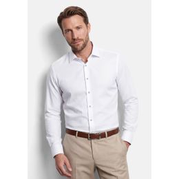 Businesshemd OLYMP "OLYMP Level Five, body fit, Kent", Herren, Gr. 39, Normaler Arm, wei&szlig;, 97% Baumwolle, 3% Elastolefin, Hemden