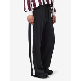 Jogger Pants Noisy may "NMRIBBON PANTS JRS NOOS", Damen, Gr. XS (34), N-Gr, schwarz, Jersey, Obermaterial: 94% Polyester, 6% Elasthan, unifarben, normal, Hosen