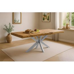 Esstisch Kinan / 250x100 / Spider-Gestell Silber