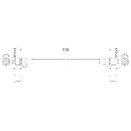 ATE Bremsschlauch 83.6212-0170.3 hinten rechts links f&uuml;r VAG 4B0611775