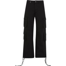 Cargohose 2Y STUDIOS "2Y Studios 2Y Wega 4 Pocket Cargo Pants", Damen, Gr. 26, Normalgr&ouml;&szlig;en, schwarz, 100% Baumwolle, unifarben, normal, Hosen Cargohose
