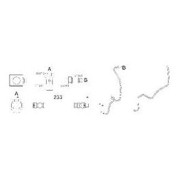 ATE Bremsschlauch 24.1253-0010.3 hinten links mit Rohrleitung f&uuml;r SKODA SEAT VAG 1J0611763R 1J0611763F 1J0611763D