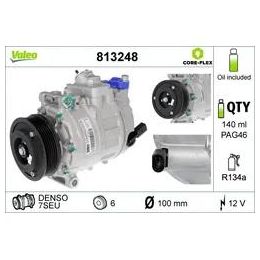 Valeo Kompressor, Klimaanlage 813248 12V f&uuml;r VW 7E0820803F 7E0820803 7E0820803A