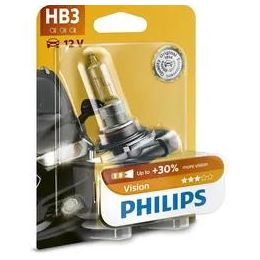 Philips HB3 Vision 65W (1 Stk.) 9005PRB1 Gl&uuml;hlampe, Fernscheinwerfer,Gl&uuml;hlampe, Hauptscheinwerfer,Gl&uuml;hlampe, Nebelscheinwerfer,Gl&uuml;hlampe 12V f&uuml;r VW AL