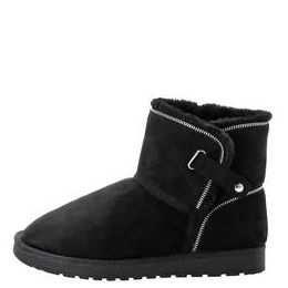 Stiefelette sheego, Damen, Gr. 43, schwarz, Polyester, Schuhe Stiefelette