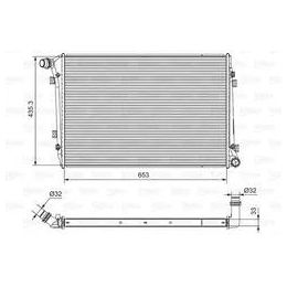 Valeo K&uuml;hler, Motork&uuml;hlung 701664 f&uuml;r SKODA VW SEAT AUDI 3C0121253R 3C0121253S 1K0121251AN
