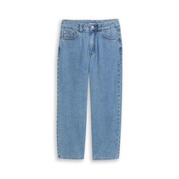5-Pocket-Jeans Tom Tailor, Jungen, Gr. 146, N-Gr, mid stone bright, Denim/Jeans, Obermaterial: 100% Baumwolle. Futter: 100% Baumwolle, unifarben, bequem lang, Jeans 5-Pocket-Jeans, aus reiner Baumwolle