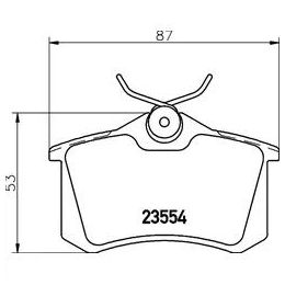 DON Bremsbelagsatz, Scheibenbremse PCP1000 links rechts f&uuml;r SKODA VW SEAT PEUGEOT (FAW) (SVW) RELY AUDI LANCIA SAMSUNG DS RENAULT ROEWE (SAIC) JETTA